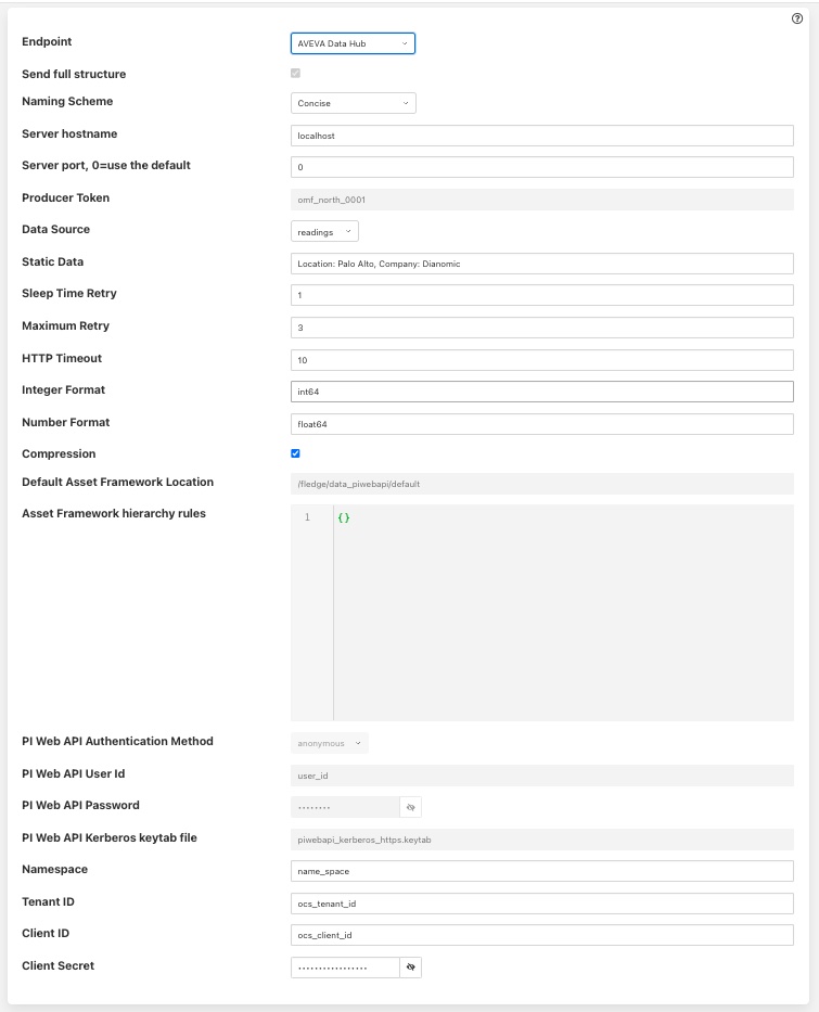 PI Web API OMF Endpoint — Flir documentation